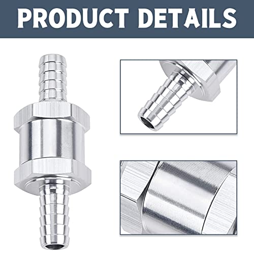Snapklik.com : 2 Packs 3/8 10mm Aluminium Alloy Non Return One Way Fuel ...