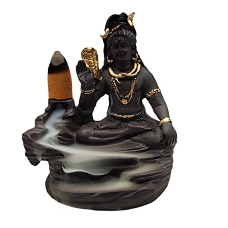 Lord Shiva Smoke Fountain Backflow with 10 Incense Cones, Shiv Mahdev ...