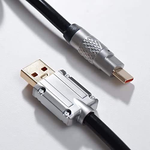Venit Keys 5.9 FT Coiled Keyboard Cable, Type-C to USB-A Custom ...