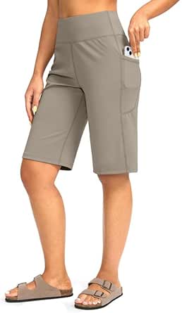Amazon.com: G Gradual Bermuda Shorts for Women with Pockets 12" Knee ...