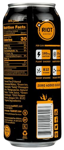 Snapklik.com : Riot Organic Mango Plant Powered Energy Drink