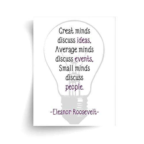 Amazon.com: Eleanor Roosevelt Great Minds Quote - Unframed Print : Home ...