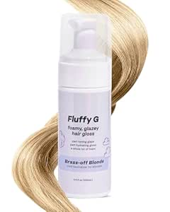 Amazon.com: Fluffy G Hair Gloss by Hally Hair, (Blonde) - 3.4 fl oz Hair Glaze for Blondes ...
