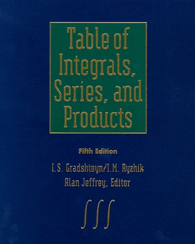 Amazon.com: Table of Integrals, Series, and Products, Fifth Edition ...