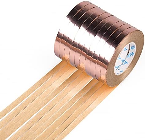 5mm Rose Gold Ribbon for Gift Wrapping 10 Rolls 100M Double Faced Rose ...