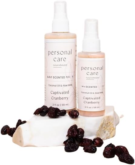 Cranberry Flavored Feminine Body Spray - Edible-Safe Hydrating Mist for ...