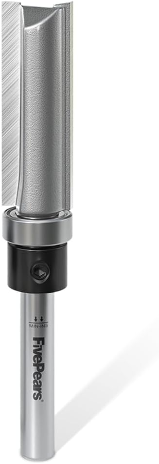 YONICO Pattern Bit Flush Trim Router Bits 1-1/4-Inch Cutting Height X 1 ...