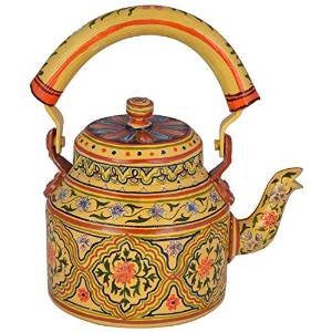 Kaushalam Hand Painted Kettle for Decoration Indian Ethnic Teapot ...