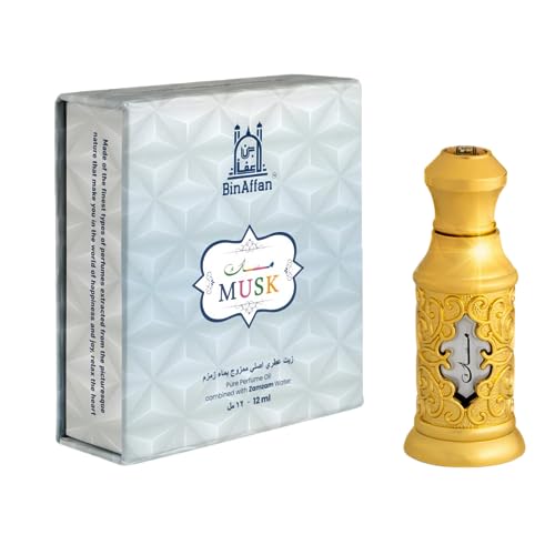 Binaffan Premium Musk Perfume oil Combined with Zam Zam Water 12 ML ...