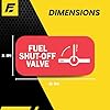 Amazon.com: Fuel Shut Off Sticker (Small) | Fuel Shut Off Sign | for ...