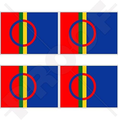 Amazon.com - SAMI PEOPLE Flag Saami Lapps, SAPMI Lapland 2" (50mm ...
