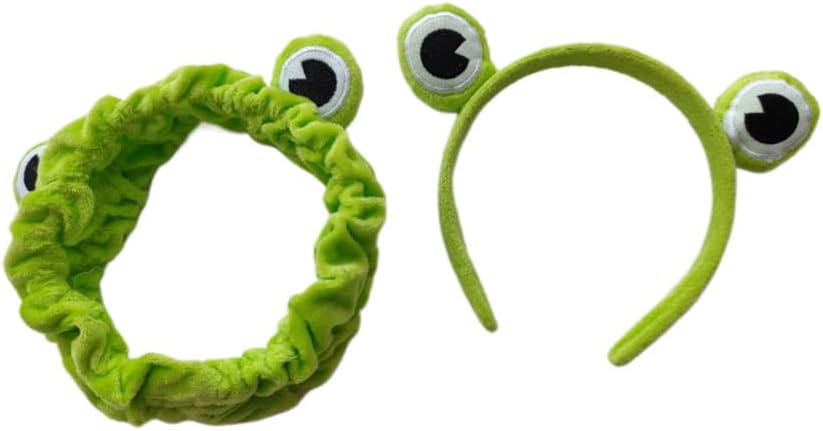 Amazon.com : WLLHYF 1Pcs Cute Frog Headband Spa Headband Head Hoop Frog ...
