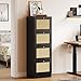 Amazon.com: YITAHOME Rattan File Cabinet with Lock, 15.86" Deep ...