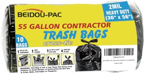 Amazon.com: Ultra Tuff 42 Gallon Contractor Bags | 10 Count Roll ...