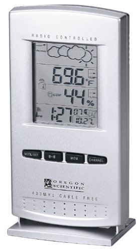 Oregon Scientific Weather Forecaster with Cable-Free Thermo-Hygrometer ...