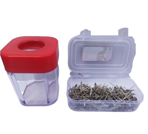 Pin Clip Magnetic Holder Dispenser Pin-O-Clip Holder With T-Shaped Pins ...
