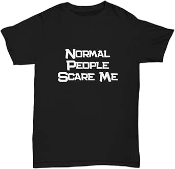 Amazon.com: Normal People Scare Me T Shirt Funny Horror Movie Lover ...
