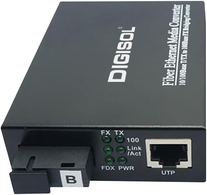 DIGISOL 100 Base Single Mode Media Converter (25Kms) DG-MC5123ES-PRL ...