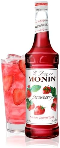 Monin Strawberry Syrup 750ml (25.4oz) by Monin : Amazon.ca: Grocery ...