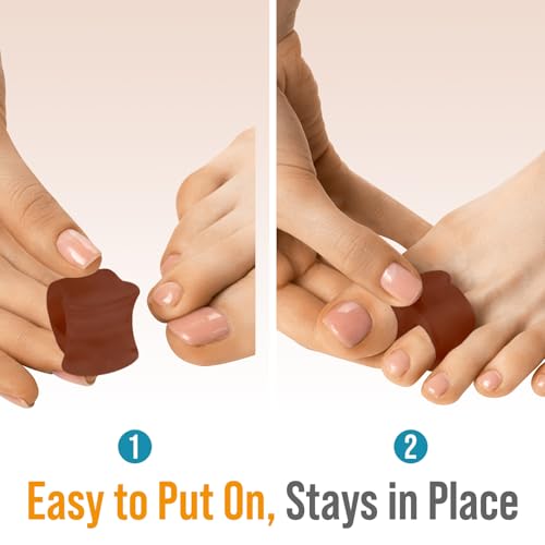Snapklik.com : Toe Separators Hammer Toe Straightener - 4-Pack Big Toe Spacers Clear - Gel ...