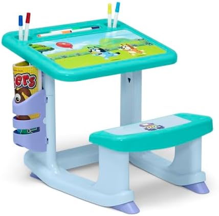 Amazon.com: Bluey Draw and Play Desk by Delta Children – Includes 10 ...