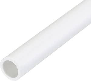 MECCANIXITY PVC Rigid Tube Round Pipe Hardware Tubing 6mm(1/4 Inch) ID ...