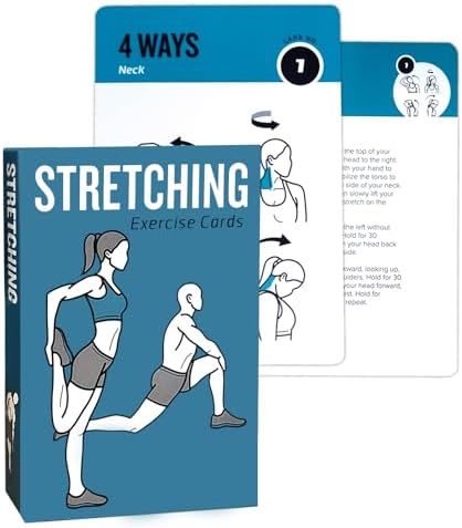 Amazon.com: ELAORY Stretching Workout Cards,62 Exercises Cards Deck ...