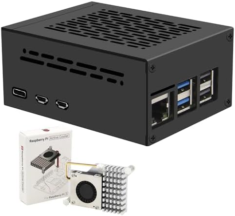 Amazon.com: Geekworm PCIe Metal Case P579 for Raspberry Pi 5 Support ...