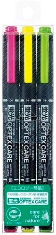 Zebra WKCR1-3C Highlighter, Fluorescent Optex Care, 3 Colors – Yaxa Guatemala