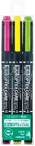 Amazon.com: ZEBRA WKCR1-3C Highlighter Optex Care, 3 Colors