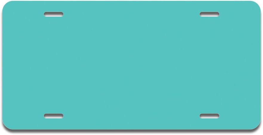Amazon.com: SignMission Solid Turquoise Aluminum License Plate ...