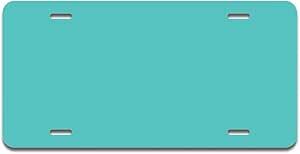 Amazon.com: SignMission Solid Turquoise Aluminum License Plate ...