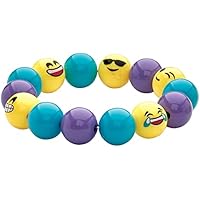 Amazon.com: Creativity for Kids Emoji Bracelets, Makes 5 Bead Bracelets ...
