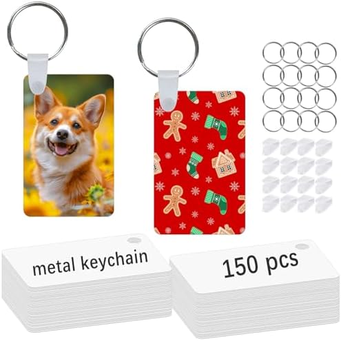 Amazon.com: 120Pcs Sublimation Keychain Blanks Bulk, DIY MDF 4 Shape ...