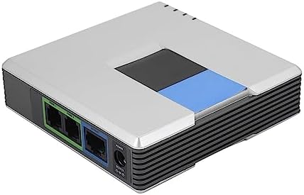 VoIP2 Ports Adapter, Voice Over IP Phone Adapter for Long Distance and ...