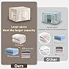 Amazon.com: zengyisi 66L Clothes Storage Bins, 2 Pack, Foldable Closet ...