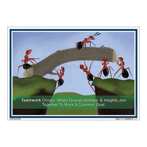 buysafetyposters.com - Creative Teamwork Posters For Display In English ...