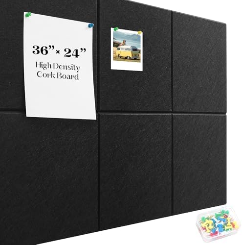 Amazon.com : Felt Cork Board for Wall: Extra Large Bulletin Board for ...