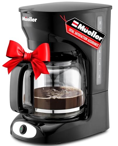 Snapklik.com : Mueller 12-Cup Drip Coffee Maker - Borosilicate Carafe ...