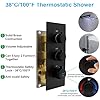 HOMEDEC 2 Way Shower Diverter Valve Brass Dual Functions Thermostatic Shower Mixing Valve Kit 3 ...