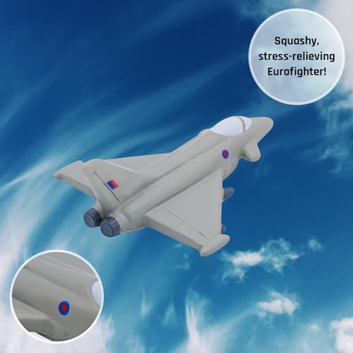 Typhoon Fighter Jet Aircraft Fidget Toy – Squishy Foam Stress Reliever ...