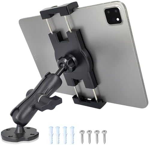 Amazon.com: VAUBORTTI Aluminum Arm Heavy Duty Tablet Mount Drill Base ...