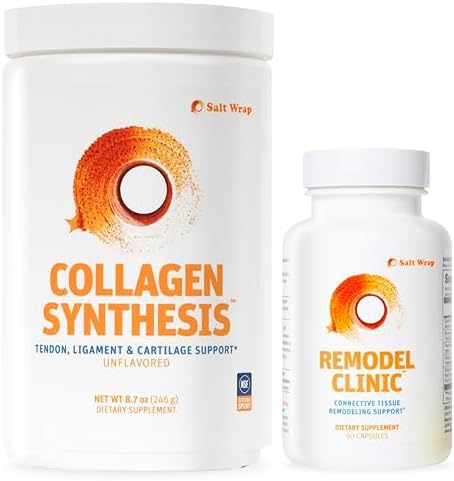 Amazon.com: SaltWrap Joint Repair Bundle (Collagen Synthesis + Remodel Clinic) : Health & Household