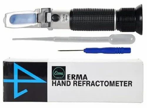 Erma Hand Salinity Refractometer for Aquarium, Marine Monitoring ...