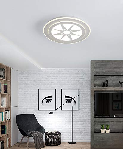 Nautical Compass Ceiling Light XINDAR Flush Mount LED Ceiling Light
