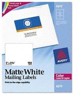 Amazon.com : AVERY AVE6874 - Shipping Labels for Color Laser Copier ...