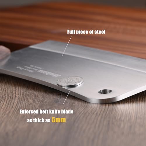 Heavy Duty Cleaver Knife 8 Inch Professional Butcher Knife Bone Chopper ...