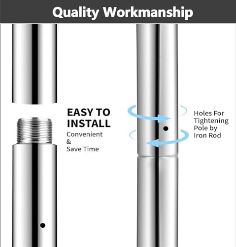 Snapklik.com : 125mm Extension Pole For 45mm Diameter Dance Poles ...