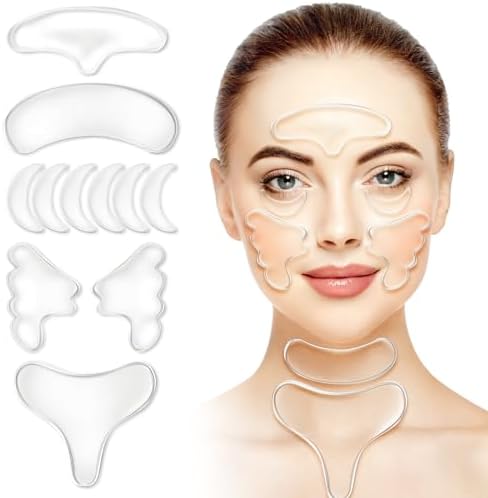 Amazon.com : Wanmu 11 Pcs Neck Wrinkle Patches Reusable Chest Wrinkle ...