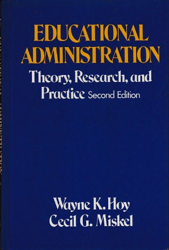 Educational Administration: Theory, Research, and Practice : Hoy, Wayne ...